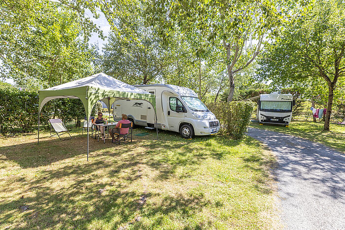 Campsite pitches in the heart of nature